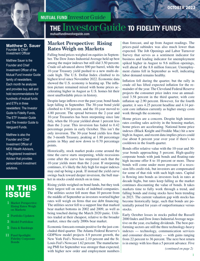 Investor Guide to Fidelity Funds – Mutual Fund Investor Guide